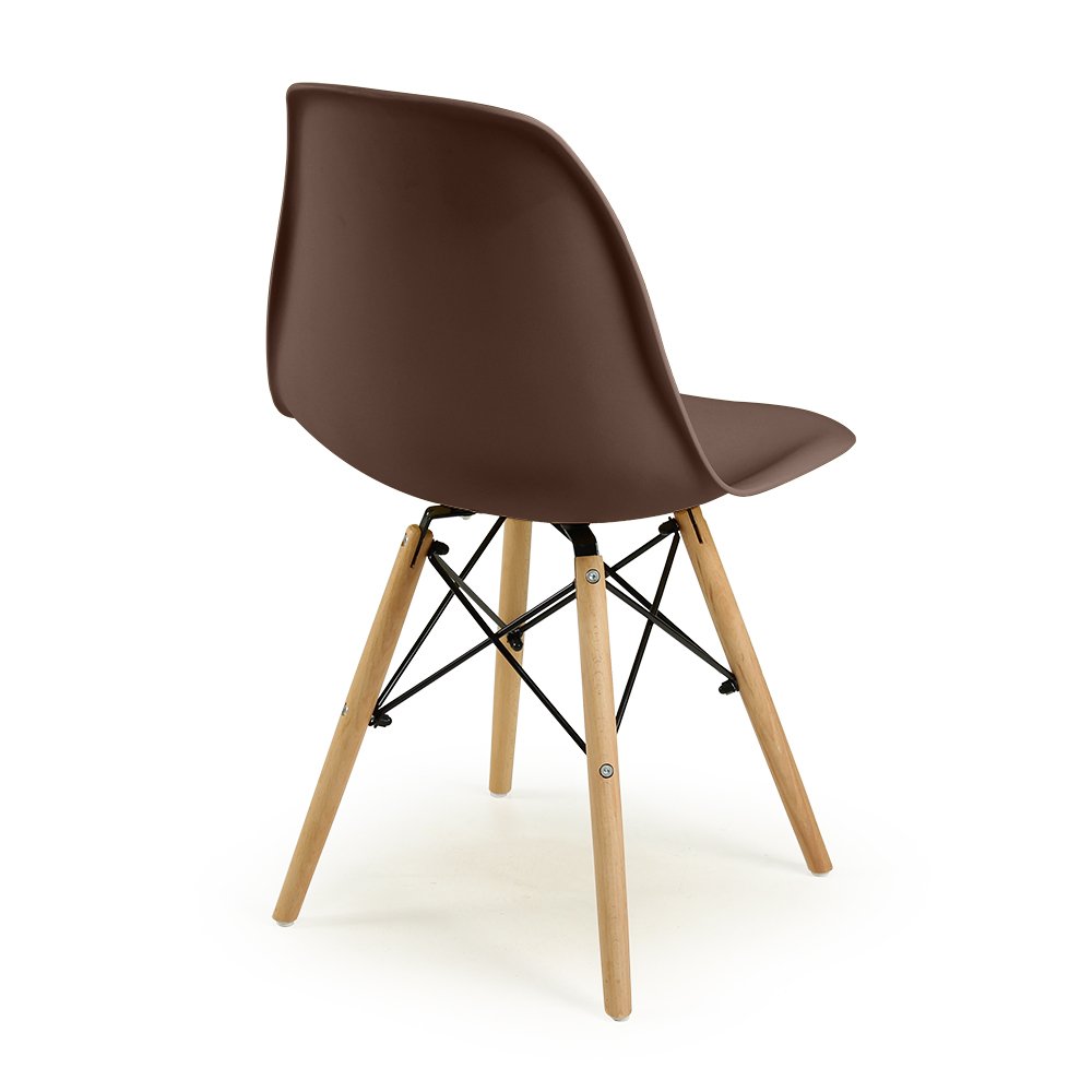 Cadeira Charles Eames Eiffel Dkr Wood - Design Marrom